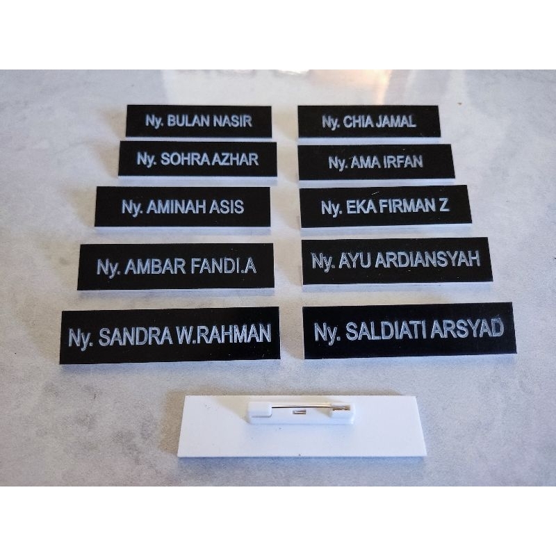 Jual NAMETAG PERSIT CUSTOM / PIN NAMA DADA ANGGOTA ORGANISASI / NAME ...