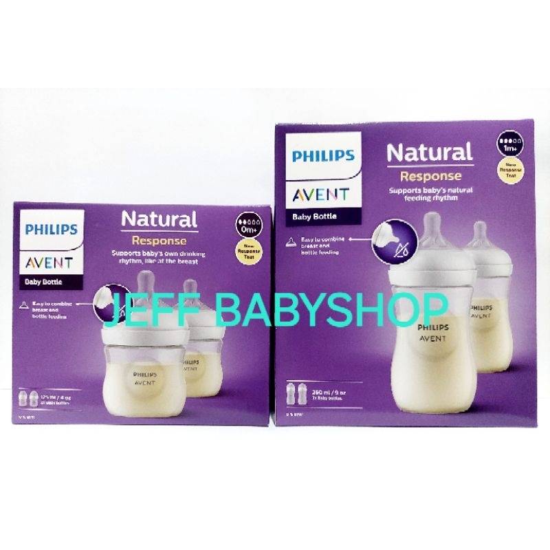 Jual BOTOL PHILIPS AVENT NATURAL 125ML/4OZ & 260ML/9OZ SINGLE/TWIN PACK ...