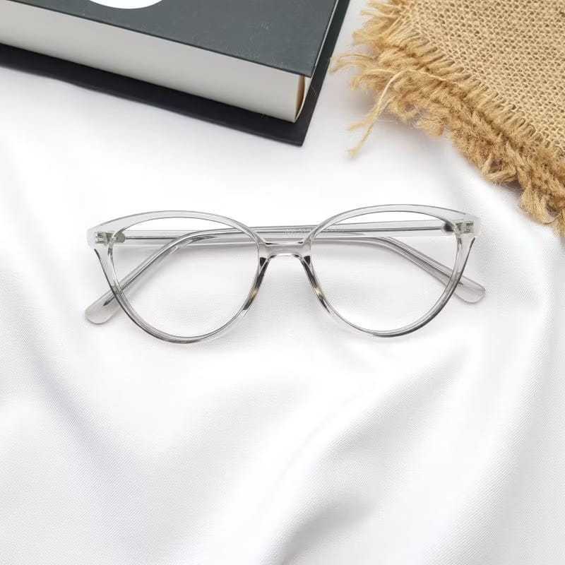 Jual FRAME KACAMATA WANITA CEWEK CAT EYE 608 LENSA MINUS PLUS CYLINDER ...