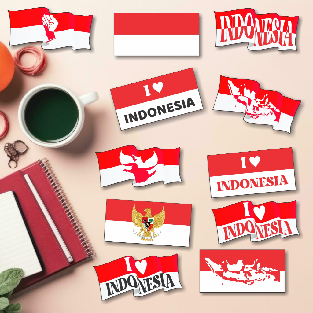 Jual Stiker Pipi Bendera / Sticker Merah Putih / Sticker Bendera Tempel ...
