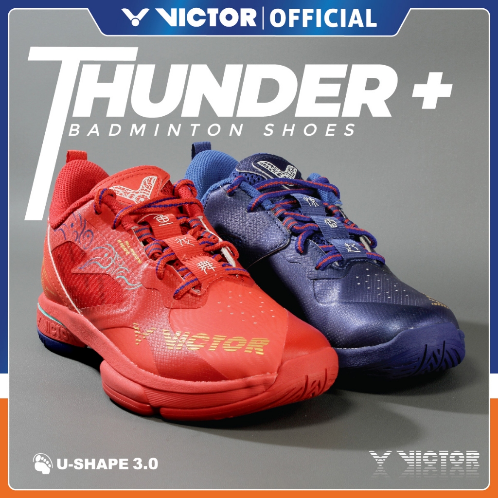 Jual Sepatu Badminton Bulutangkis VICTOR Thunder Plus + BD U Wde 3.0 ...