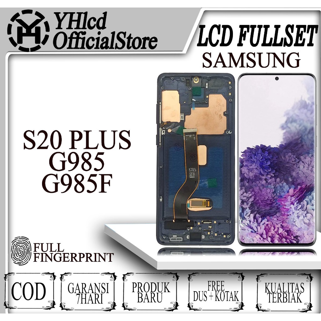 Jual LCD FULLSET TOUCHSCREEN PLUS FRAME SAMSUNG S20 PLUS / G985 / G985F ...