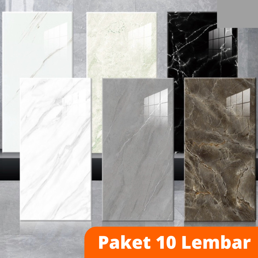 Jual JUAL [COD] Wallpaper Foam Marble Vinyl Lantai Marbel Sticker ...