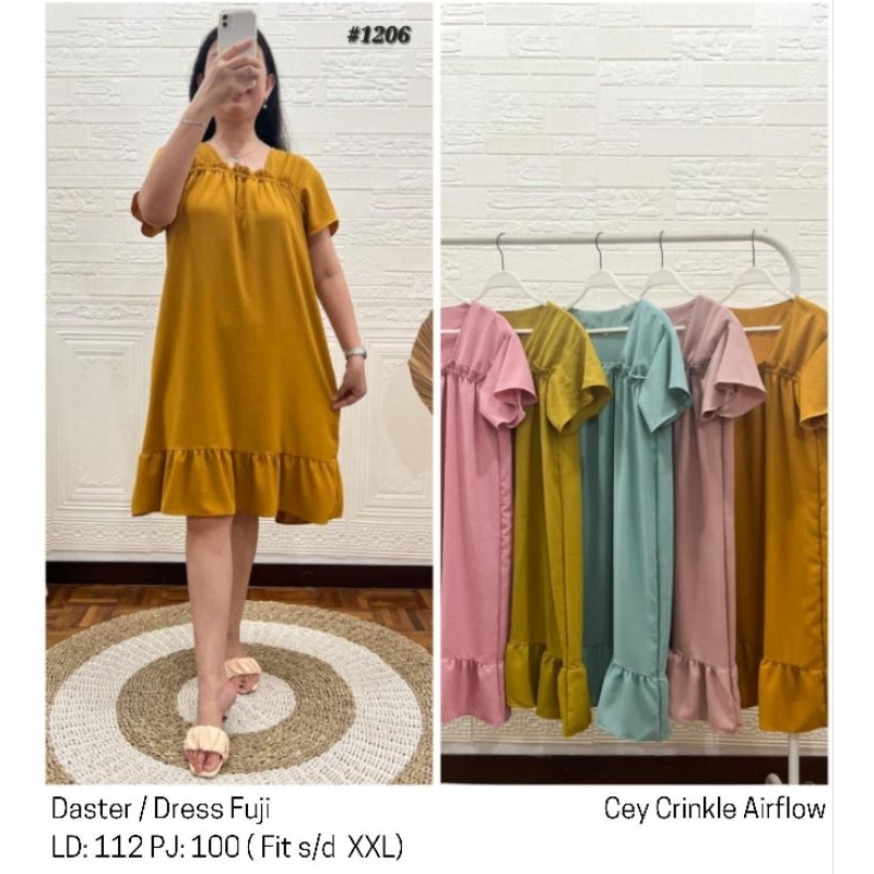 Jual Daster Dress Fuji Viral Airflow | Shopee Indonesia
