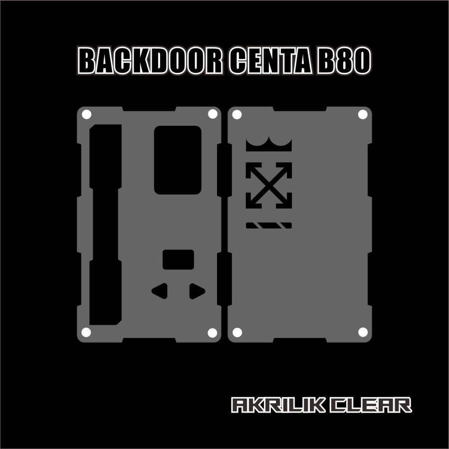 Jual ACCESORIES Custom Akrilik Panel B80 Bening Transparan ZHAFFCUSTOM ...