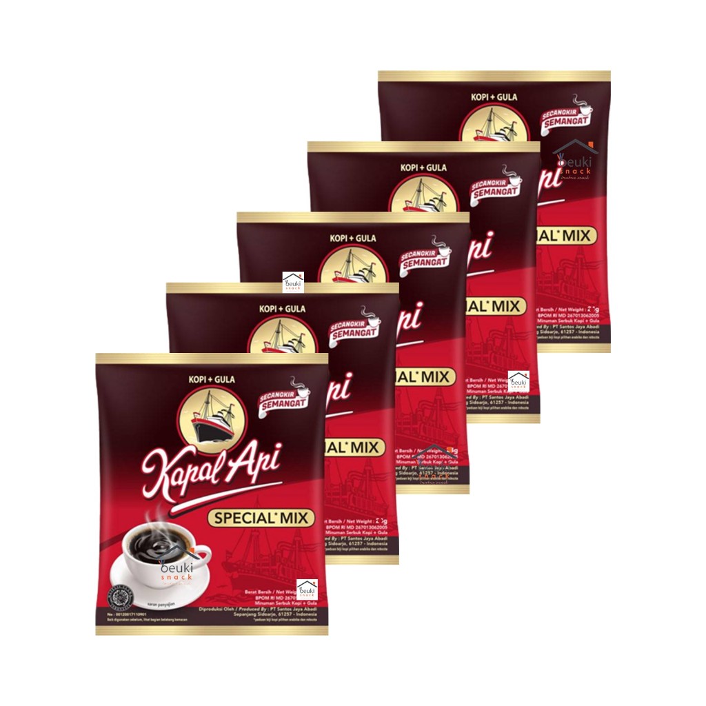 Jual 5PCS Kapal Api Special Mix Minuman Kopi Bubuk Indonesia | Shopee ...