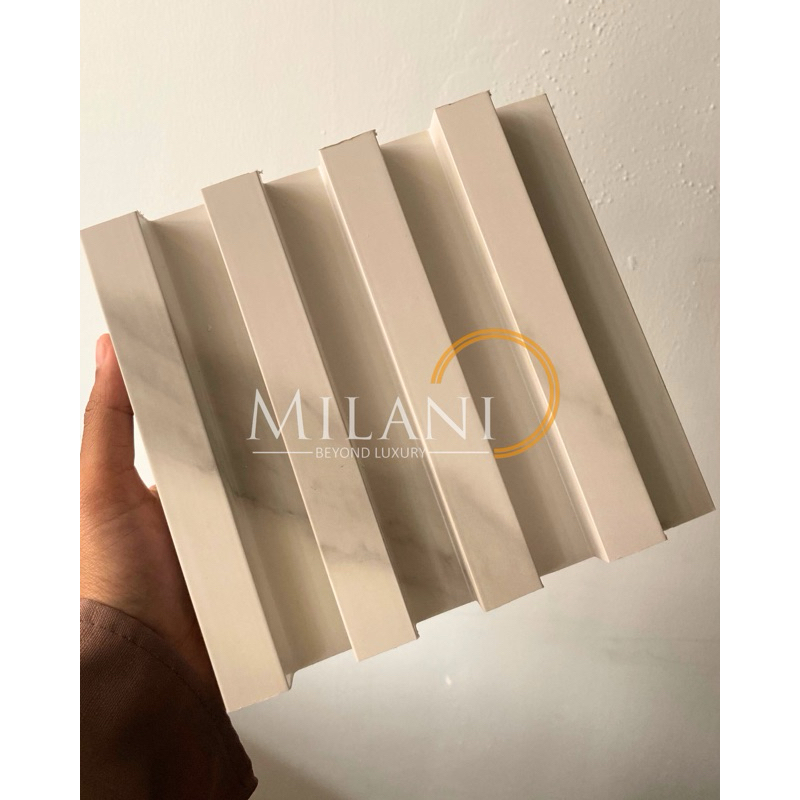 Jual WPC Wall Panel Dinding Milani Ruang Tamu Backdrop TV 3 Meter ...