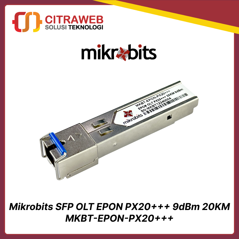 Jual Mikrobits SFP OLT EPON PX20+++ 20KM 9dBm | Shopee Indonesia
