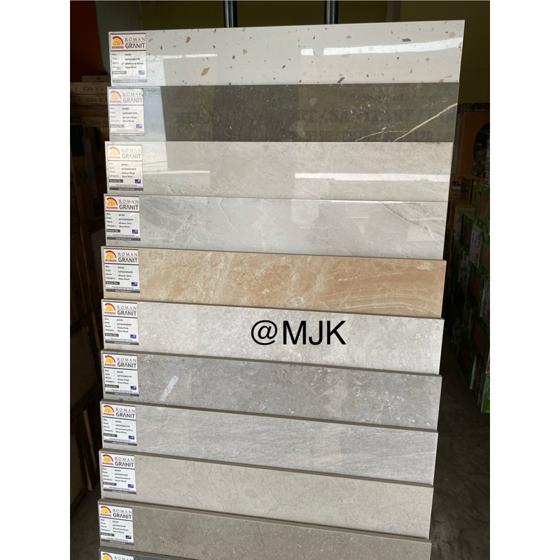 Jual Granit 60x60 Kilap ROMAN dMelbourne Bianco GT609897FR Motif Teraso ...