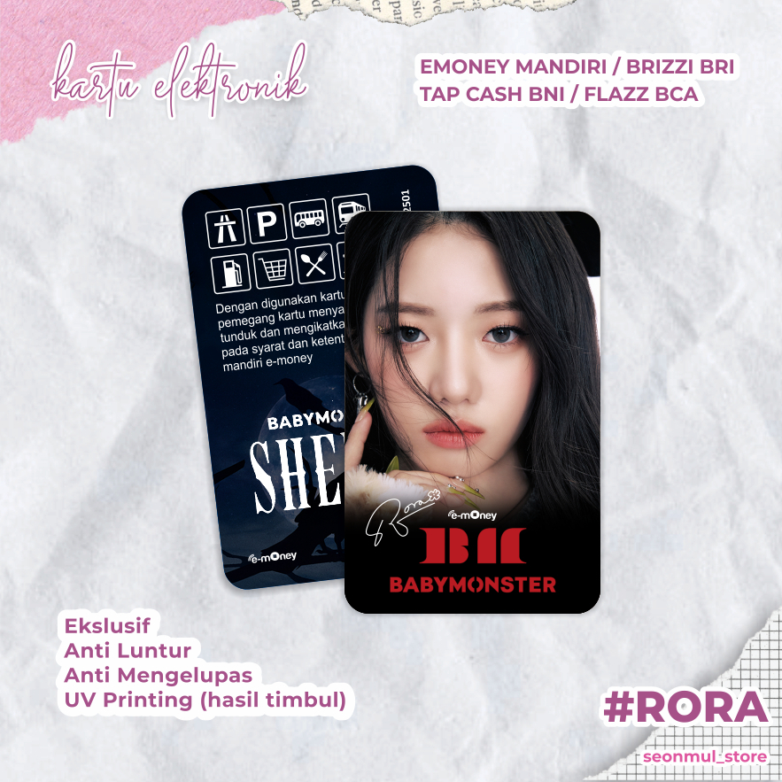 Jual EMONEY RORA BABYMONSTER SHEESH BRIZZI FLAZZ TAPCASH TAP CASH ...