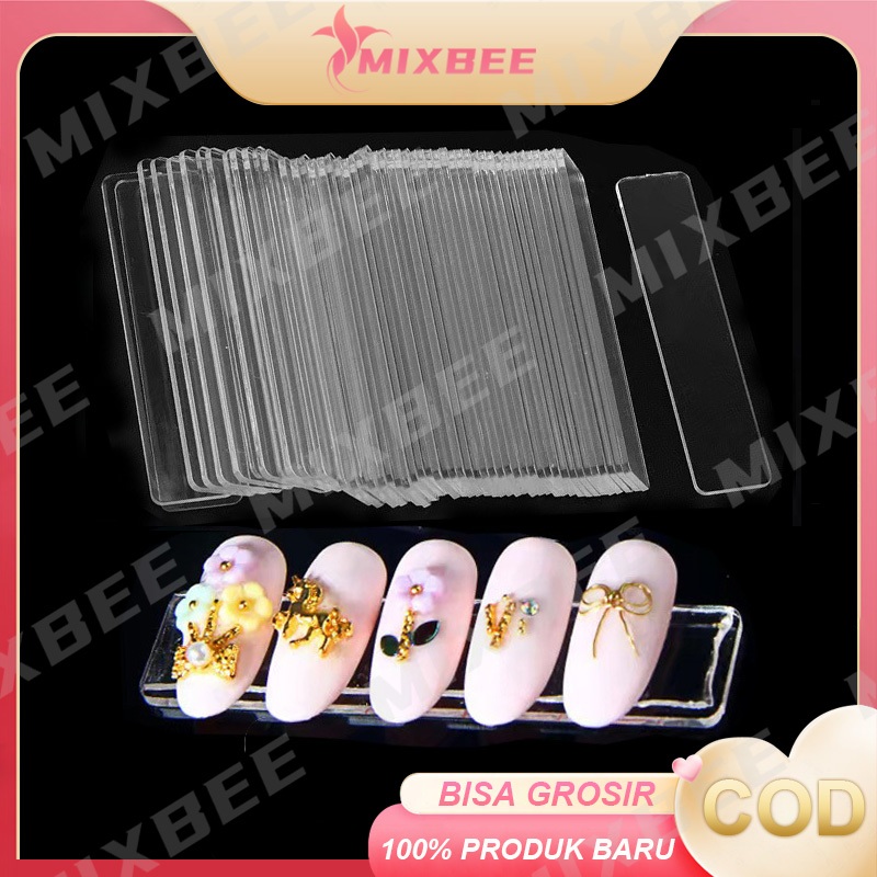 Jual 50pcs Stand Display Kuku Palsu Bahan Akrilik Transparan Papan ...