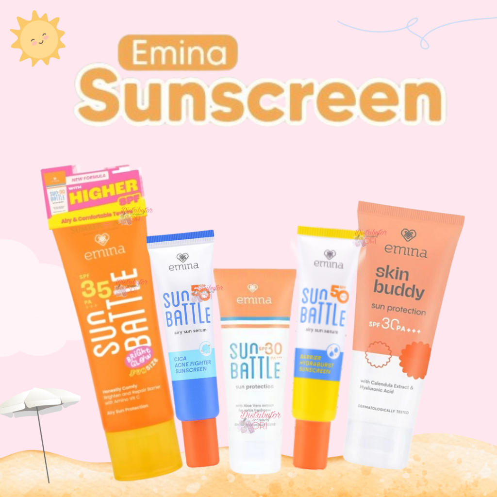 Jual [FREEGIFT] Emina Sunscreen/Emina Sun Battle SPF 35 EMINA Sun ...