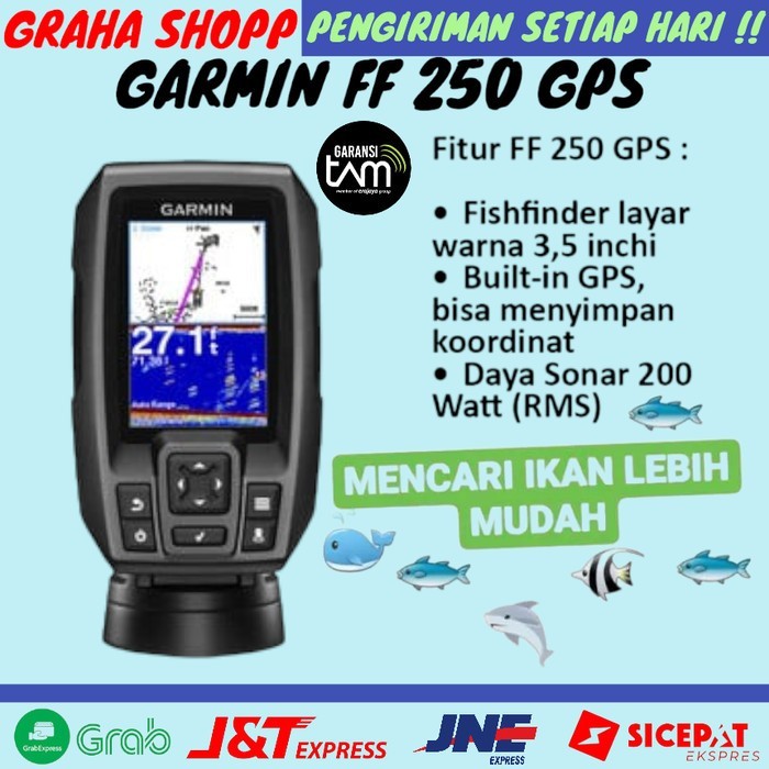 Jual Garmin Ff 250 Gps Fishfinder Praktis Solusi Mencari Ikan Garansi ...
