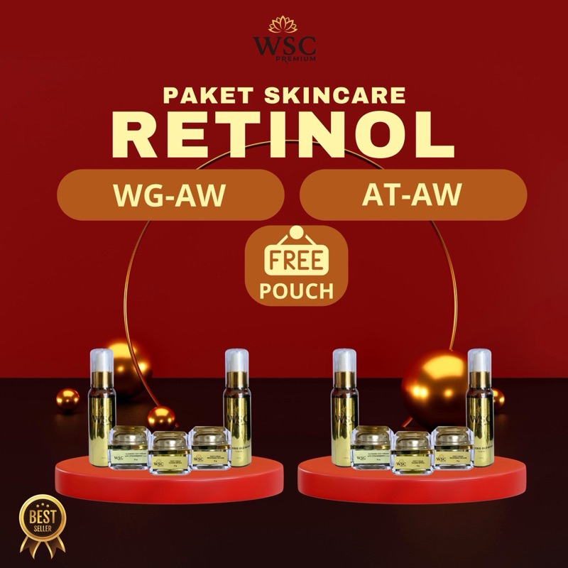 Jual [ WSC PREMIUM ] cream VIRAL RETINOL WSC Organic cream wajah flek ...