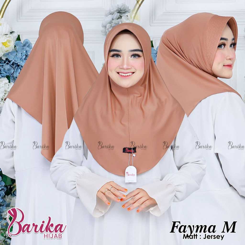 Jual Jilbab Instan Bergo Jersy Fayma M Barika Hijab Kerudung Instan ...