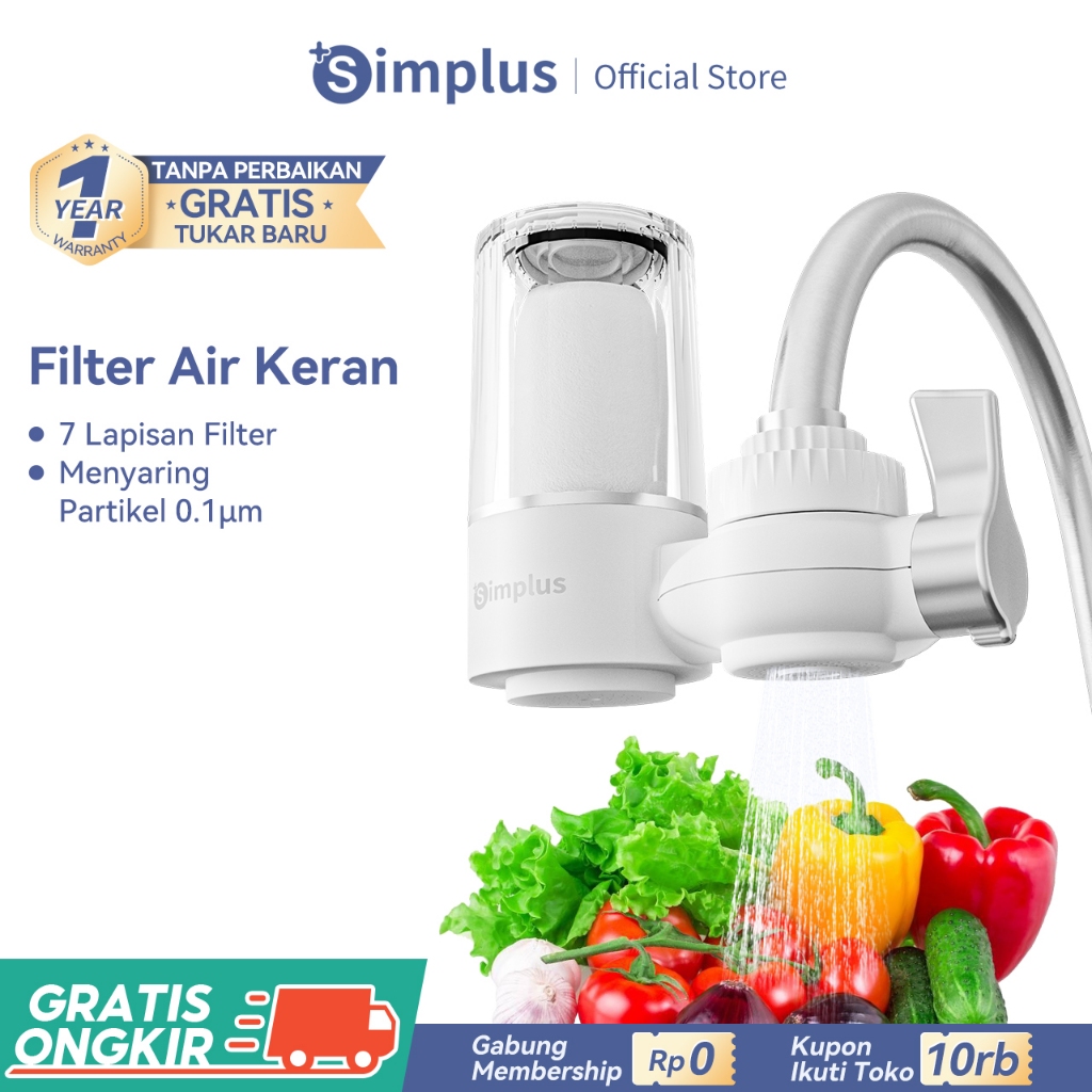 Jual Simplus Pemurni Air Keran dengan 7 Lapis Penyaringan | Shopee Indonesia