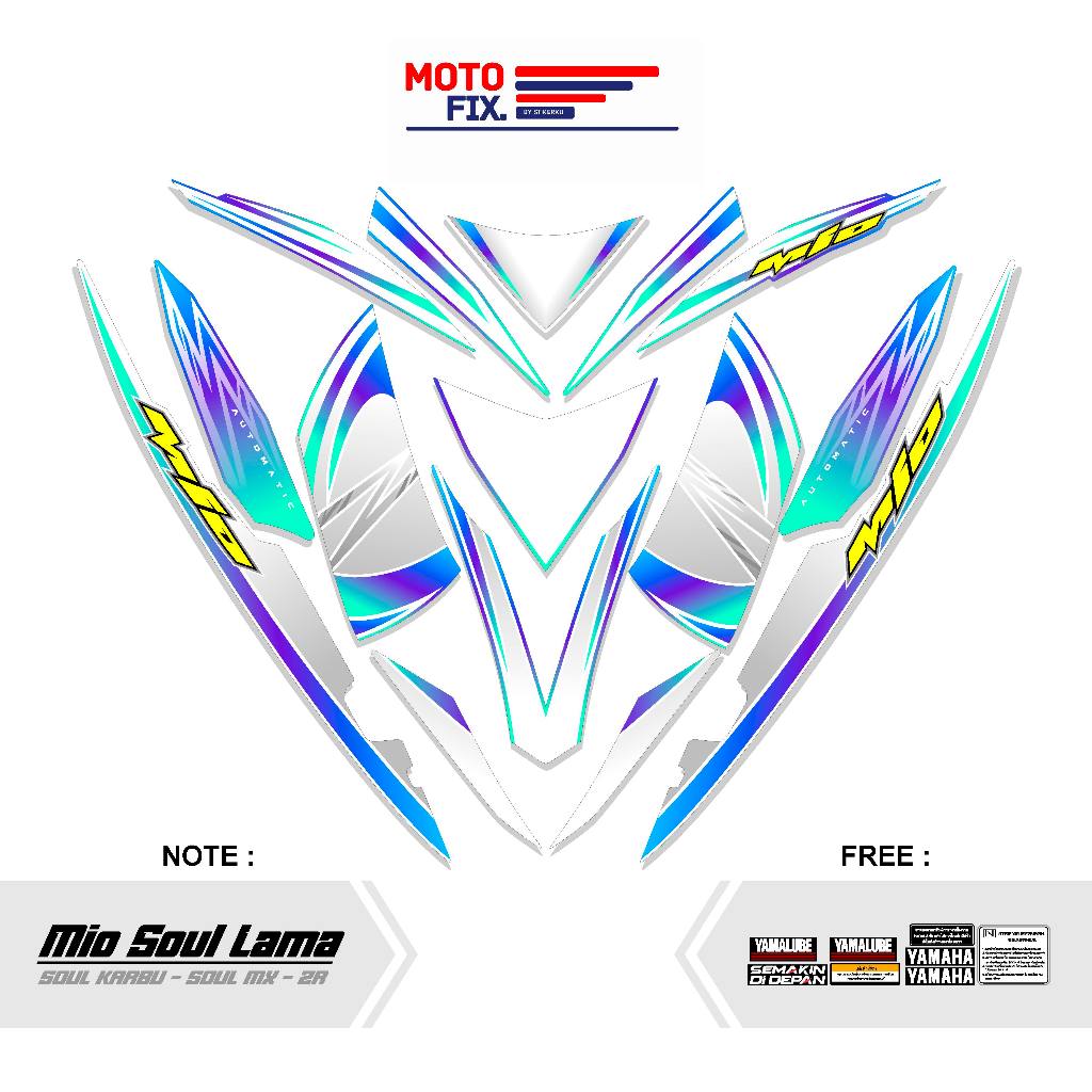 Jual Stiker Striping Decal Body Motor Yamaha Mio Soul Lama Old Karbu ...
