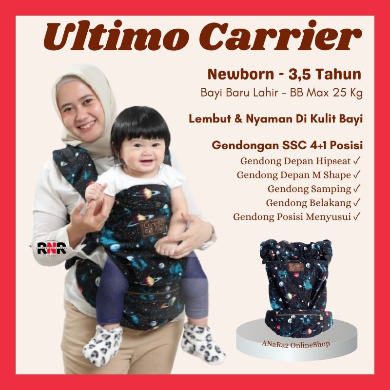 Jual Gendongan Bayi Depan CUDDLE ME Ultimo Carrier SSC M Shape Hipseat ...