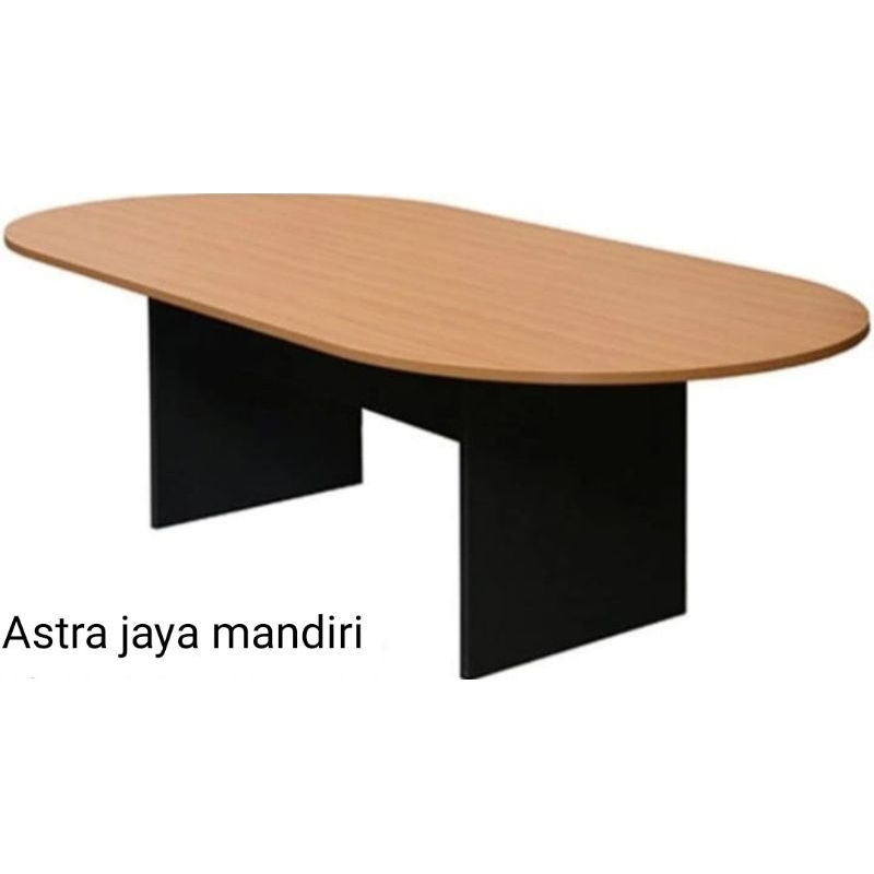 Jual meja meeting oval meja rapat meja kerja meja kantor new | Shopee ...