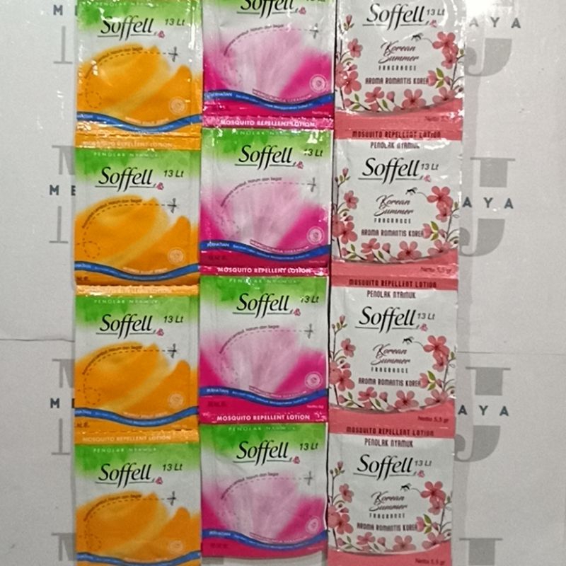 Jual Soffel Lotion Anti Nyamuk Sachet renceng isi 12 | Shopee Indonesia