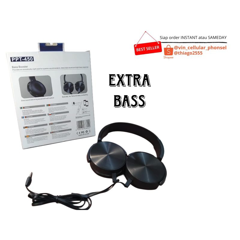 Jual [ TERMURAH ] Headset Extra BASS Headset SuperBass Headset PC ...