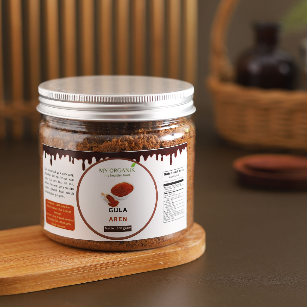 Jual My Organik Gula Aren Bubuk 300gr Gula Aren bubuk Liquid Palm Sugar ...