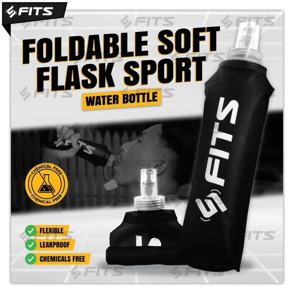 Jual FITS Foldable Soft Flask Sport Water bottle | Botol Minum Lipat ...