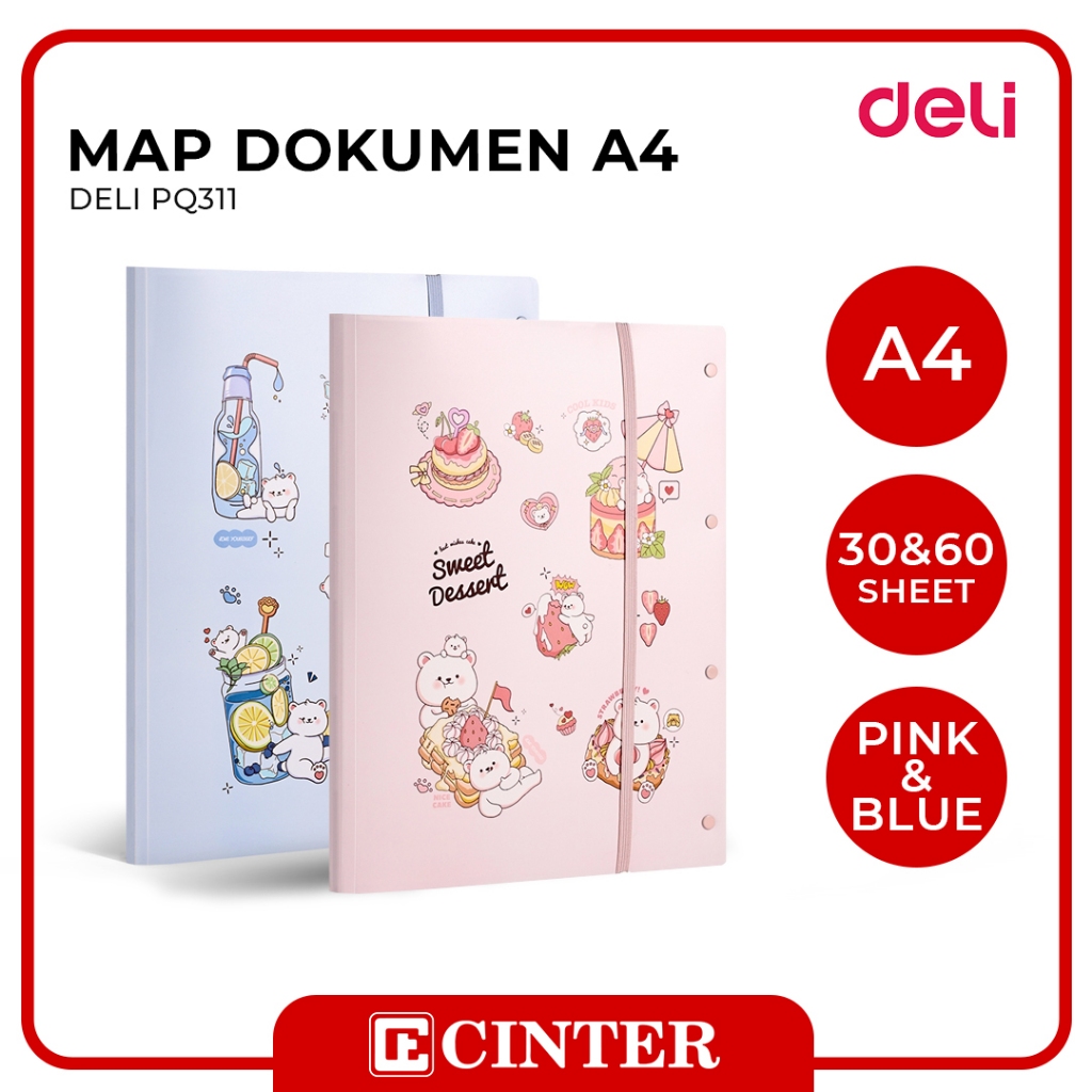 Jual DELI - MAP DOKUMEN / DISPLAY BOOK / DOCUMENT HOLDER KARTUN STRAP ...