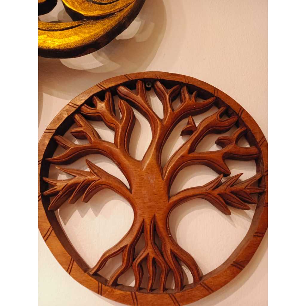 Jual PANEL POHON BERINGIN LINGKAR WARNA COKLAT KAYU UK 30CM | Shopee ...
