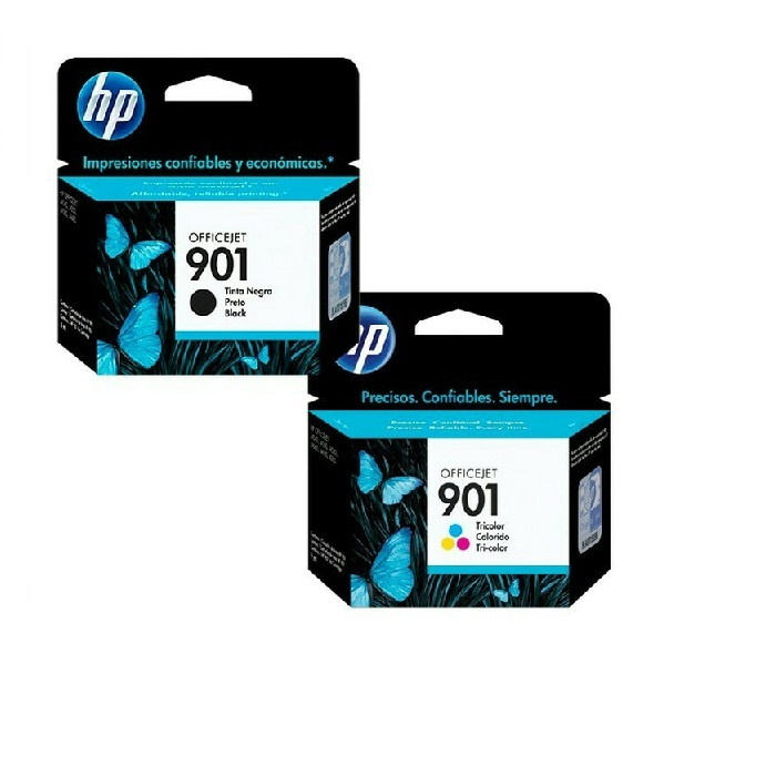 Jual Cartridge HP 901 Tinta Printer Ink Black Color HP901 Tri Colour ...