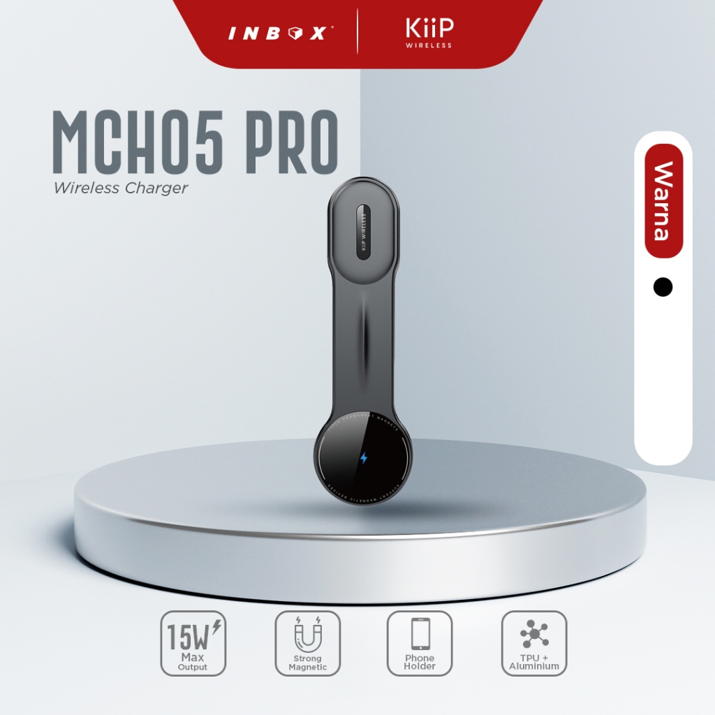 Jual Inbox X KiiP Wireless MCH05 Pro 2in1 Wireless Charging Car Phone ...