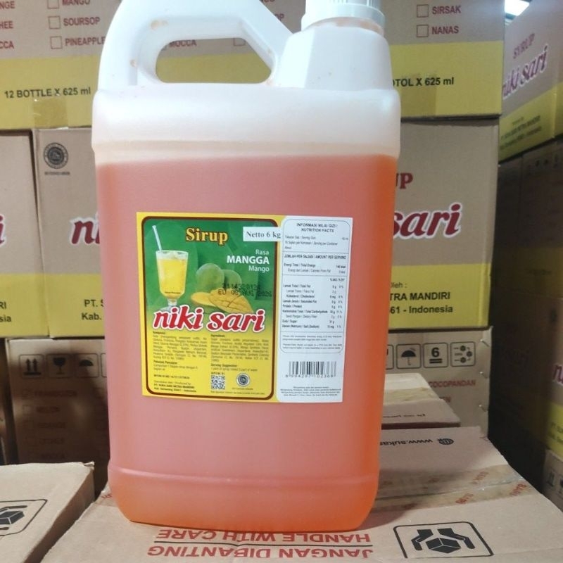 Jual sirup Nikisari kemasan jerigen 6kg lebih hemat | Shopee Indonesia