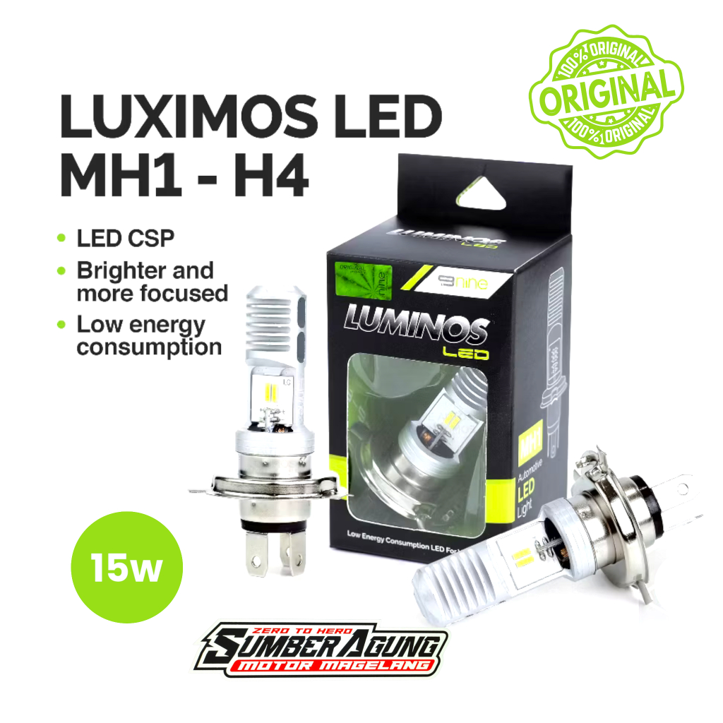 Jual BOHLAM LAMPU DEPAN LED H4 HS1 VIXION VERZA MEGAPRO MONO SCOOPY FI CRF ORIGINAL LUMINOS ...