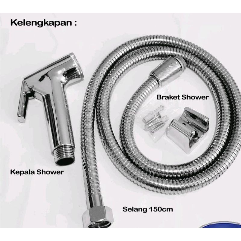 Jual Jet Shower Closet Set Chrome / Kepala Shower Cebok | Shopee Indonesia