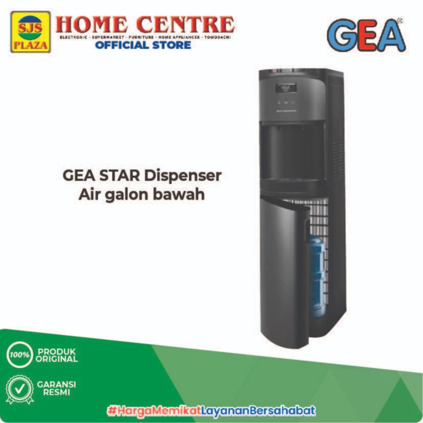 Jual Water Dispenser GEA STAR Air Galon Bawah UV Anti Kuman | Shopee ...