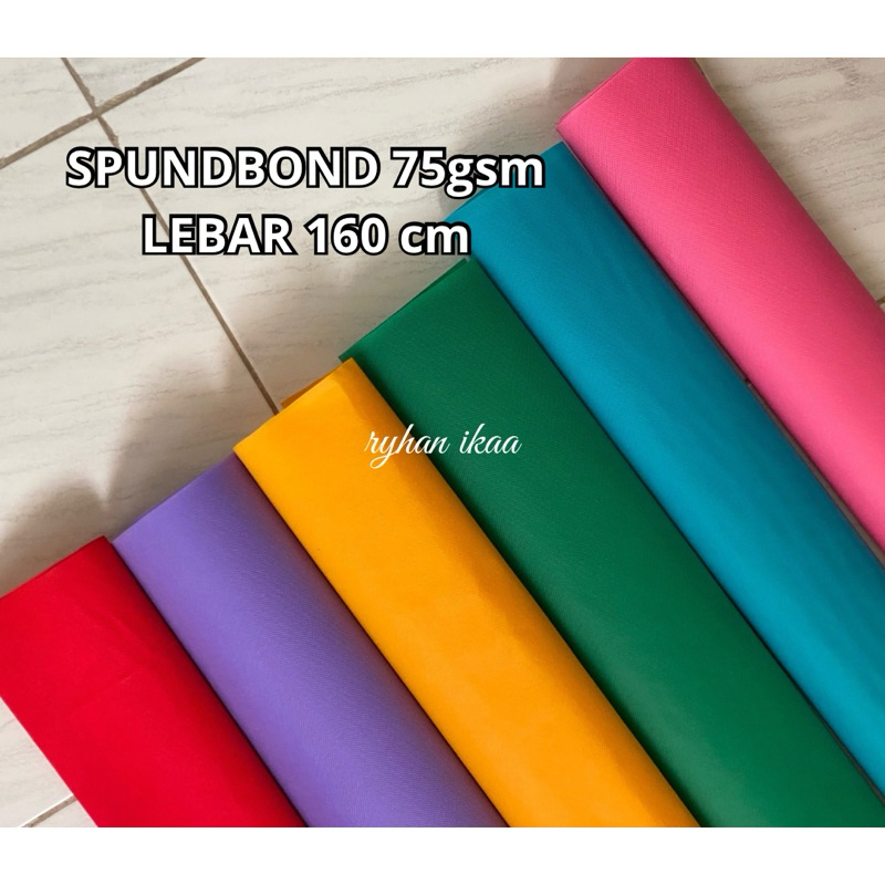 Jual KAIN SPUNBOND 75gsm LEBAR 160 cm ASLI METERAN BUKET / GREEN SCREEN ...