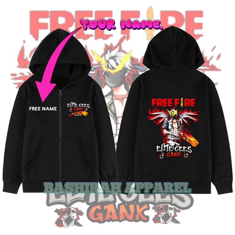 Jual Jaket Anak Free Fire Elite Cees Gank Skin Tas Sayap Sg/Zipper Anak ...