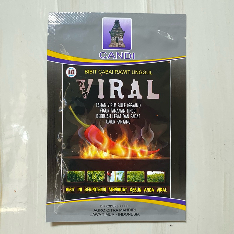 Jual benih cabe viral isi 10 gram kemasan asli pabrik | Shopee Indonesia