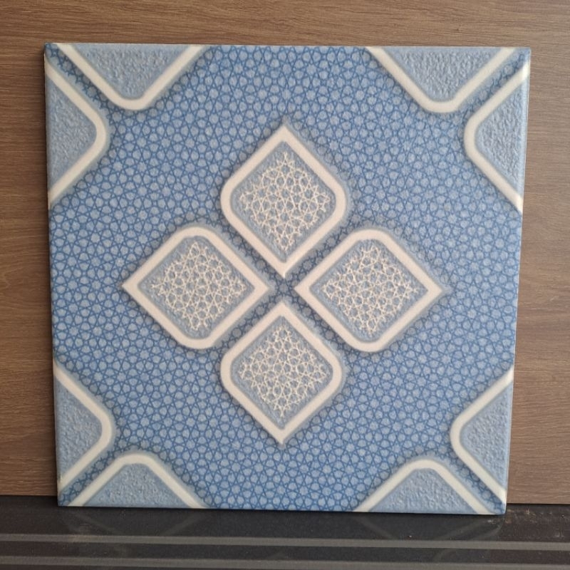 Jual Keramik Lantai Kamar Mandi Mulia Signature 25x25 ELEMENT BLUE ...