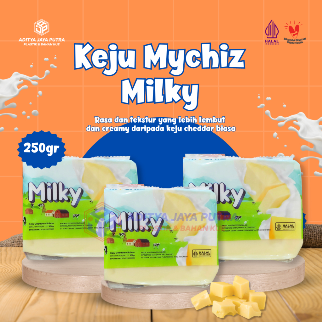 Jual MYCHIZ KEJU MILKY / KEJU CHEDDAR 250 GR | Shopee Indonesia