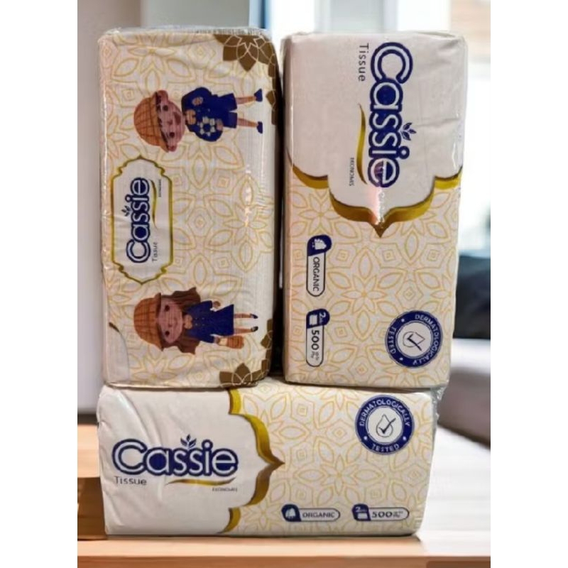 Jual Tissue Cassie Brown 500 Sheet 2 PLY / Cassie Organik ( 20 Bks ...