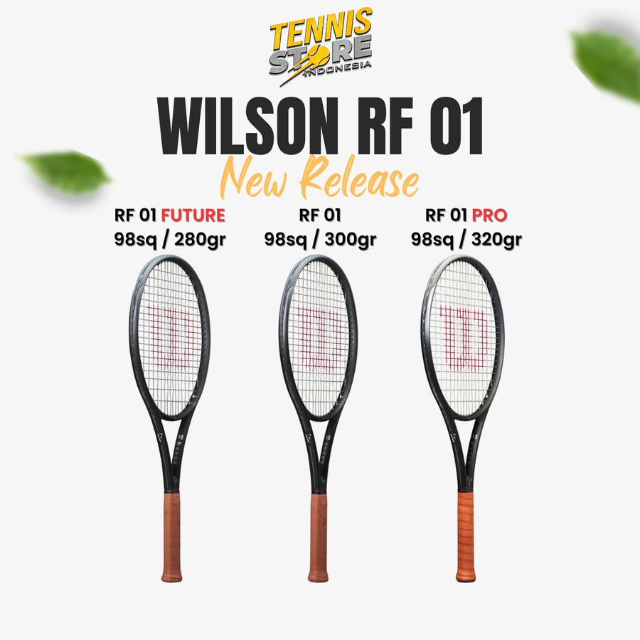 Jual Wilson RF 01 FUTURE / RF 01 / RF 01 PRO ROGER FEDERER BLACK ...