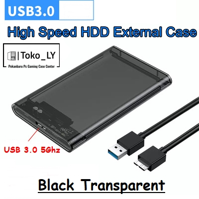 Jual Casing Hardisk HDD External Enclosure 2.5" SATA USB 3.0 Hitam Transparan | Shopee Indonesia