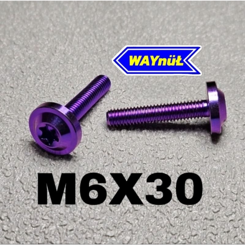 Jual Baut m6x30 BigHead Drat 10 panjang 3cm titanium | Shopee Indonesia