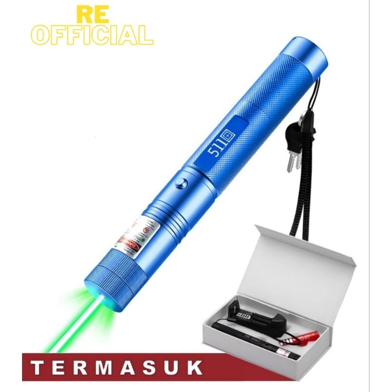 Jual Green Laser Pointer 303 511 Jarak Jauh Hijau Hitam | Shopee Indonesia