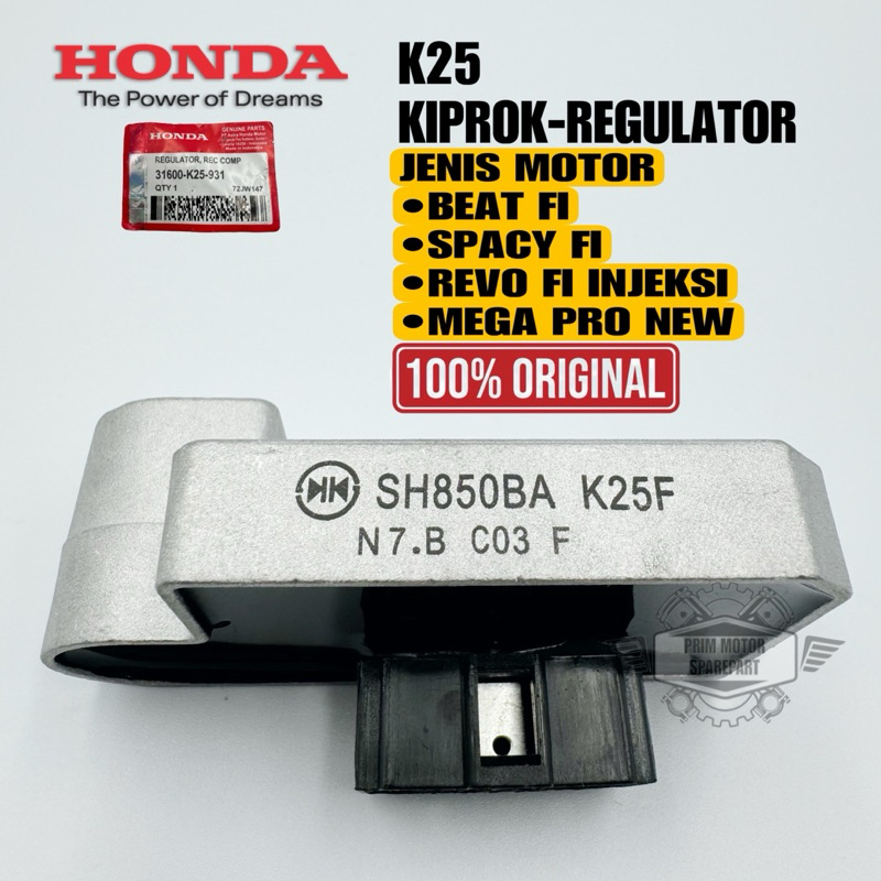 Jual ORIGINAL KIPROK REGULATOR K25 BEAT FI, SPACY FI, REVO FI INJEKSI ...
