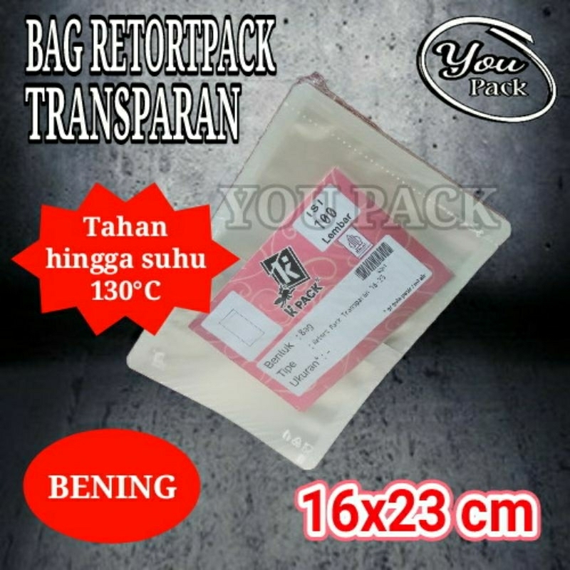 Jual BAG RETORT PACK TRANSPARAN 16X23 CM KEMASAN BENING TAHAN PANAS-PRESTO KPACK | Shopee Indonesia