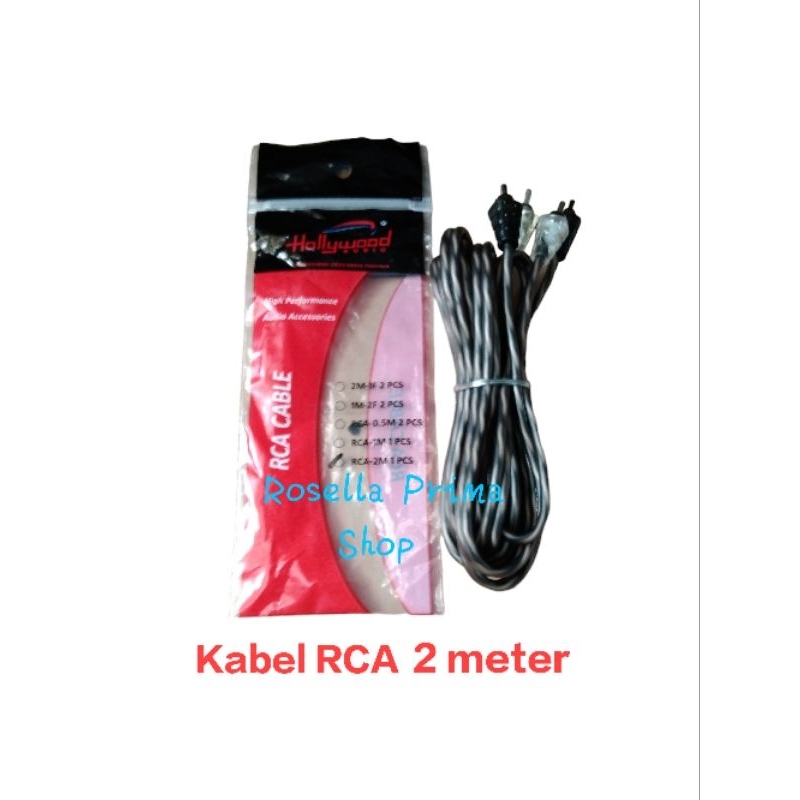 Jual Kabel RCA Audio 2 Meter/Kabel Audio Mobil RCA 2 In 1 | Shopee ...