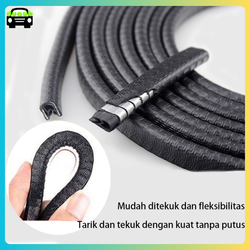 Jual 5M Pelindung Pintu Door Guard Strip Universal Rubber Bumper Strip ...