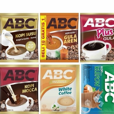 Jual Instant Drink Coffee / Kopi ABC isi 10 varian Kopi Susu, Kopi Plus ...